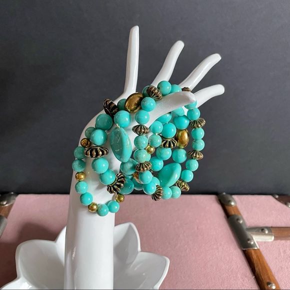 Amrita Singh | Jewelry | Amrita Singh Bangel Bangels Turquoise Aztec ...